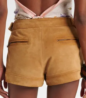 Etro Suede Shorts