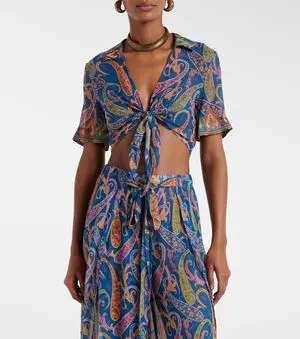 Etro Paisley Crop Top