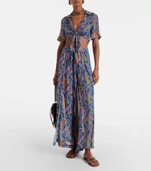 Etro Paisley Crop Top