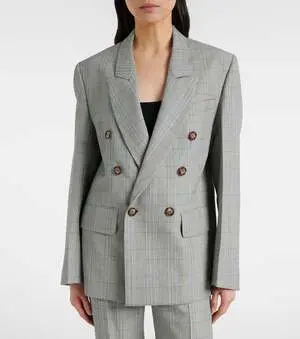 Victoria Beckham Virgin Wool Double-breasted Blazer