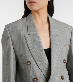 Victoria Beckham Virgin Wool Double-breasted Blazer