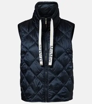 Max Mara The Cube Technical Puffer Vest - Blue