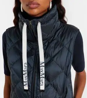 Max Mara The Cube Technical Puffer Vest - Blue