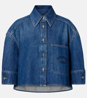 Givenchy Oversized Denim Shirt - Blue