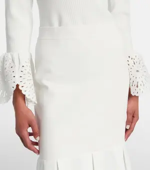 Simkhai Broderie Anglaise Midi Skirt