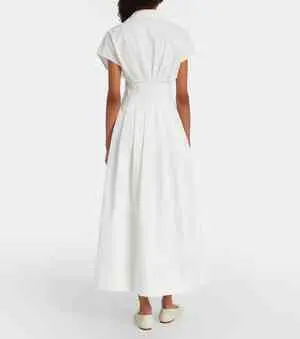 Simkhai Cotton-blend Poplin Midi Dress - White
