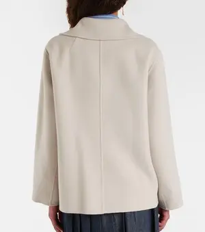 Max Mara Margot Virgin Wool Pea Coat - Beige