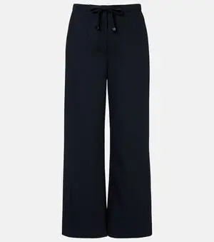 Max Mara Argenta Wide-leg Virgin Wool Pants - Blue