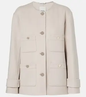 Max Mara Alba Virgin Wool Jacket - Beige