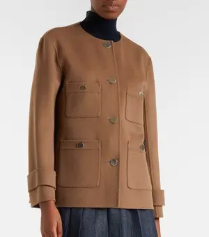 Max Mara Alba Virgin Wool Jacket - Brown