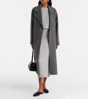Max Mara Hobby Virgin Wool Wrap Coat