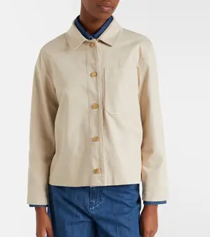 Max Mara Fascino Denim Overshirt - Beige