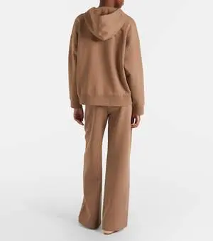 Max Mara Cotton-blend Straight-leg Trousers - Brown