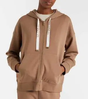 Max Mara Cotton-blend Hoodie - Brown