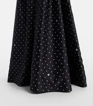 Elie Saab Belted Polka-dot Gown