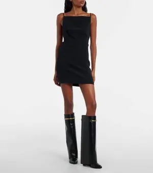 Givenchy Shark 95 Leather Knee-high Boots