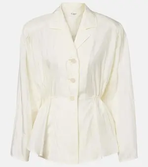 Chloé Peplum Shirt - White