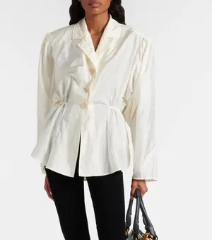 Chloé Peplum Shirt - White