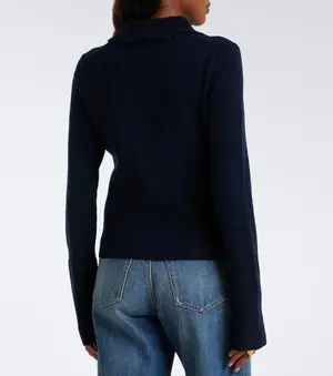 Chloé Logo Wool Cardigan - Blue