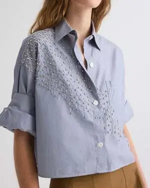 Women's Embellished Collar Shirts