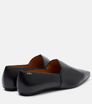 TOD'S Leather Loafers - Black