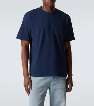 Saint Laurent Cotton-blend T-shirt - Blue