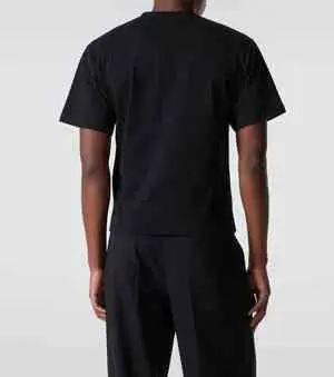 Saint Laurent Cropped Cotton Jersey T-shirt