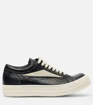 Rick Owens Vintage Leather Sneakers - Black