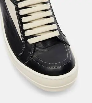 Rick Owens Vintage Leather Sneakers - Black