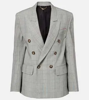 Victoria Beckham Virgin Wool Double-breasted Blazer