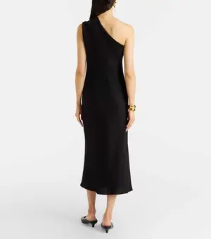 Max Mara Entrata Satin Midi Dress