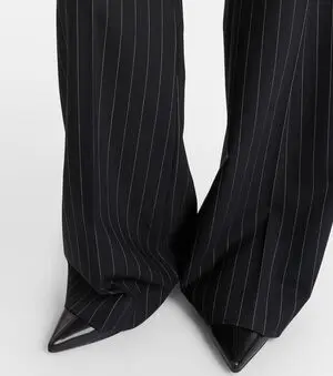 Sportmax Visino Wool-blend Gabardine Flared Pants
