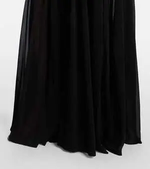 Simkhai Strapless Tulle Maxi Dress - Black