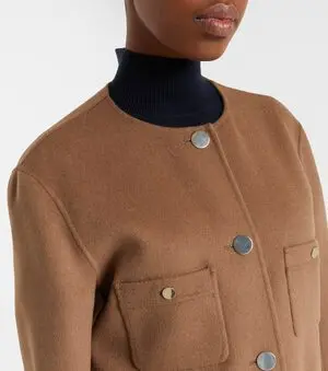 Max Mara Alba Virgin Wool Jacket - Brown