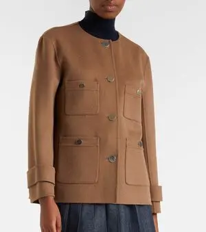 Max Mara Alba Virgin Wool Jacket - Brown