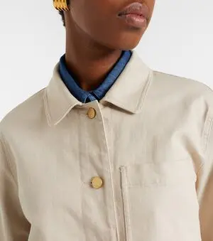 Max Mara Fascino Denim Overshirt - Beige