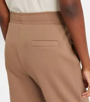 Max Mara Cotton-blend Straight-leg Trousers - Brown