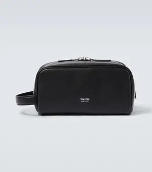 TOM FORD Leather Toiletry Bag - Black