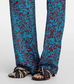 Dries Van Noten Printed Wide-leg Trousers