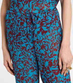 Dries Van Noten Printed Wide-leg Trousers