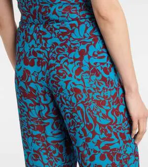 Dries Van Noten Printed Wide-leg Trousers