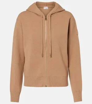 Moncler Wool And Cashmere Zip-up Cardigan
