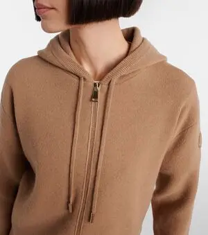 Moncler Wool And Cashmere Zip-up Cardigan