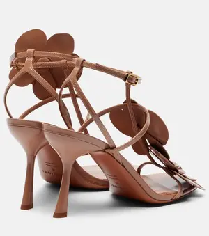 Zimmermann Orchid 85 Leather Sandals - Brown