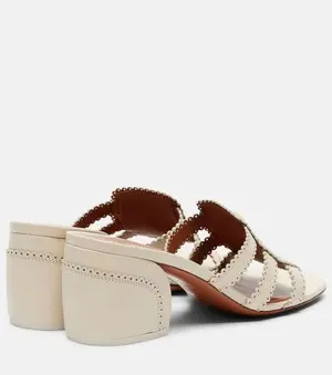 Zimmermann Goldie 65 Leather Mules
