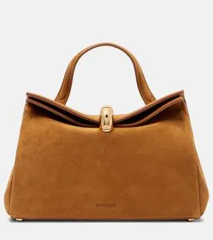 Jacquemus Valerie Small Suede Top-handle Bag - Brown