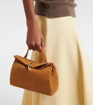 Jacquemus Valerie Small Suede Top-handle Bag - Brown