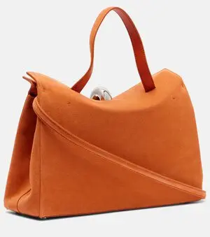 Jacquemus Valerie Medium Suede Top-handle Bag