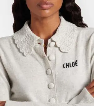 Chloé Logo Wool Cardigan