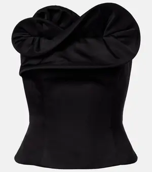 Magda Butrym Wool And Silk Bustier Top